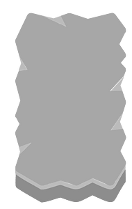 Black rough rectangle rune icon. Free download transparent .PNG | Creazilla