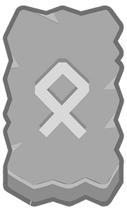 Grey rough rectangle rune icon. Free download transparent .PNG | Creazilla