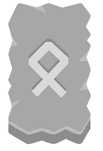 Grey rough rectangle rune icon. Free download transparent .PNG | Creazilla