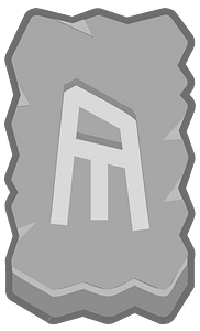 Grey rough rectangle rune icon. Free download transparent .PNG | Creazilla