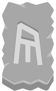 Grey rough rectangle rune icon. Free download transparent .PNG | Creazilla