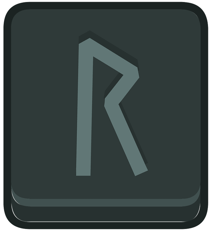 Black square outlined runes - Free vector icons on creazilla.com