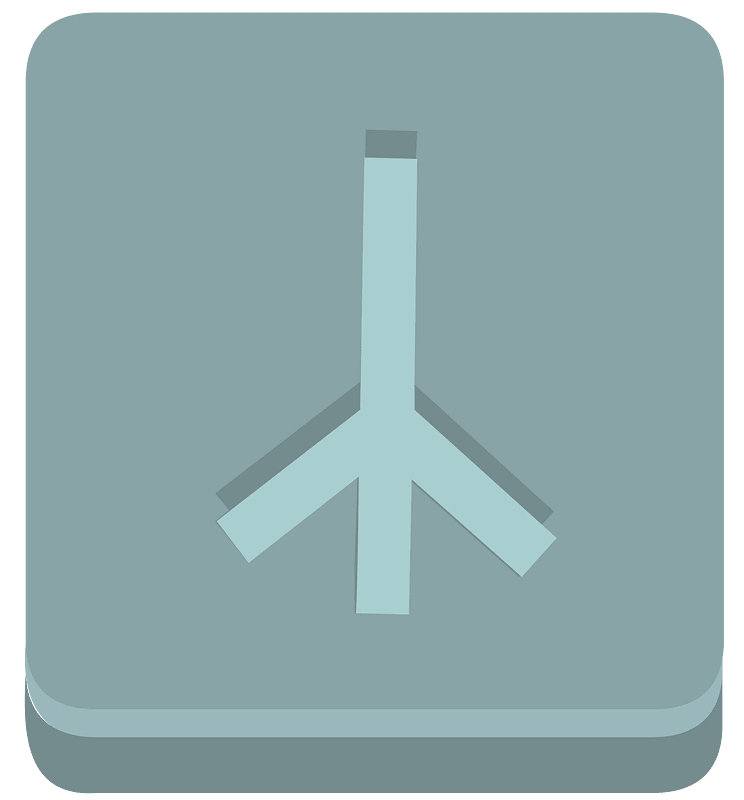 Blue square runes icon. Free download transparent .PNG | Creazilla