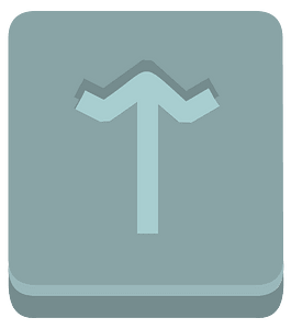 Blue square runes icon. Free download transparent .PNG | Creazilla