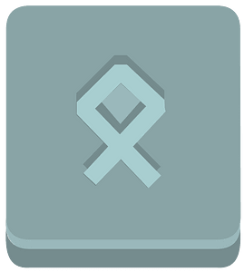 Blue square runes icon. Free download transparent .PNG | Creazilla