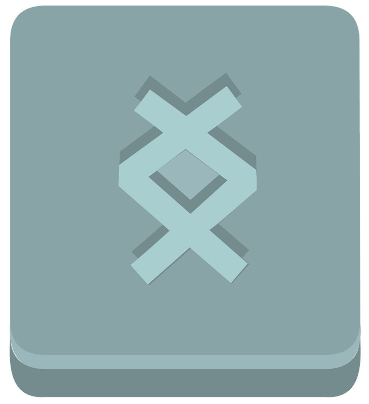 Blue square runes - Free vector icons on creazilla.com