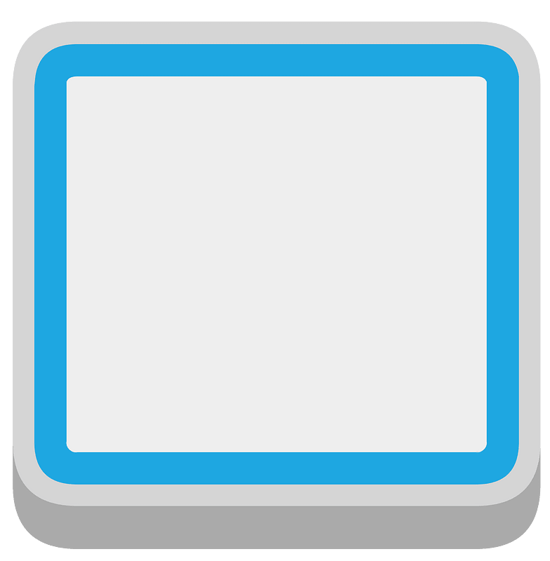 Blue ui buttons 08-15 square frame icon. Free download transparent .PNG ...