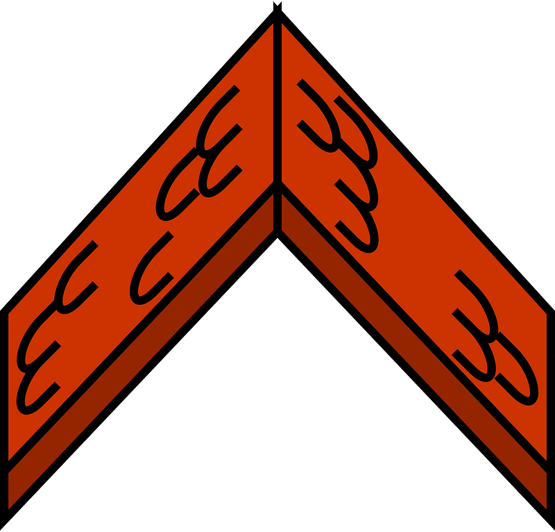 Dark orange roof ridge icon. Free download transparent .PNG | Creazilla