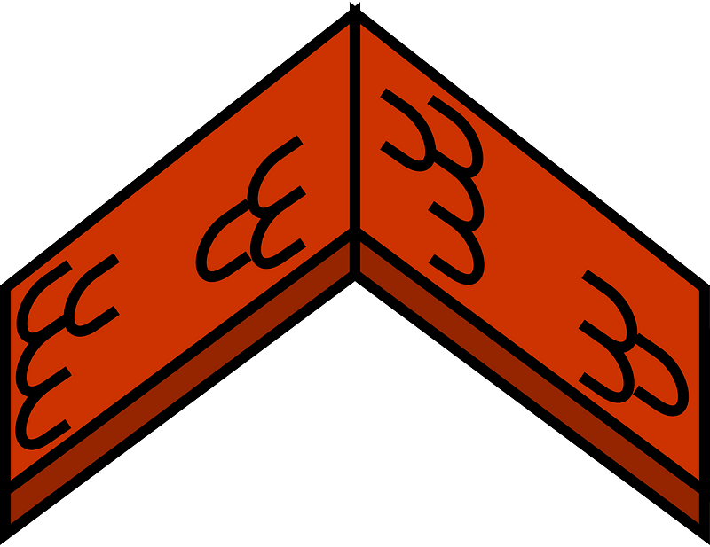 Dark orange roof ridge icon. Free download transparent .PNG | Creazilla