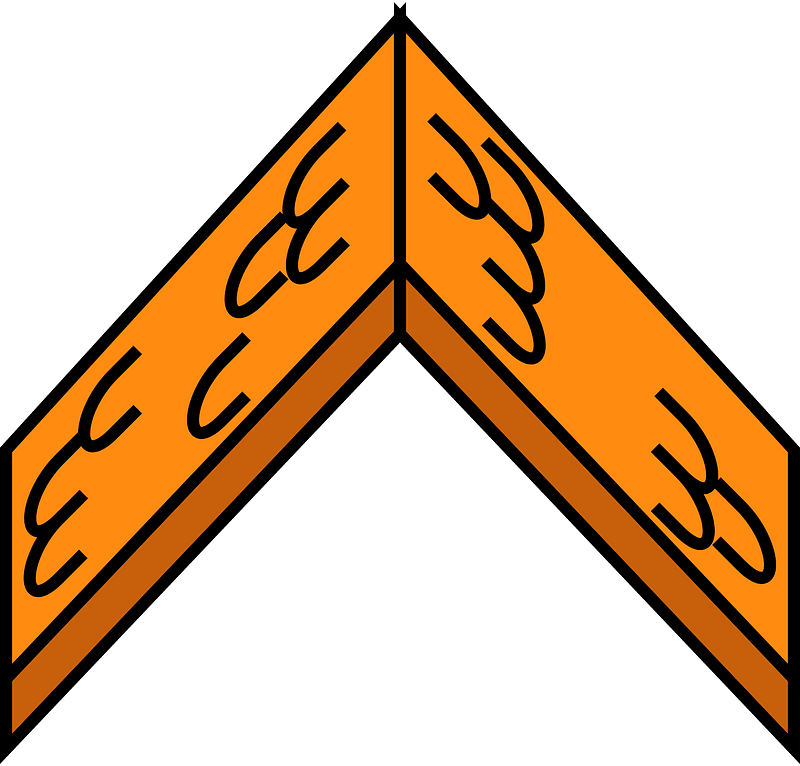 Orange roof ridge icon. Free download transparent .PNG | Creazilla