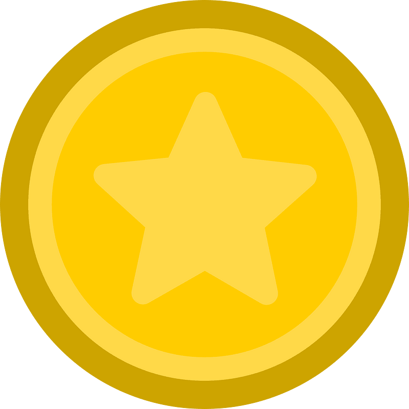 Round yellow star icon. Free download transparent .PNG | Creazilla