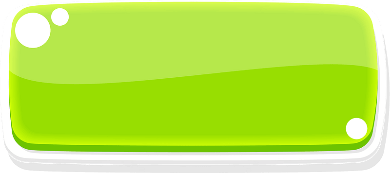 Flat green blank button icon. Free download transparent .PNG | Creazilla