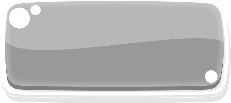 Flat grey blank button icon. Free download transparent .PNG | Creazilla