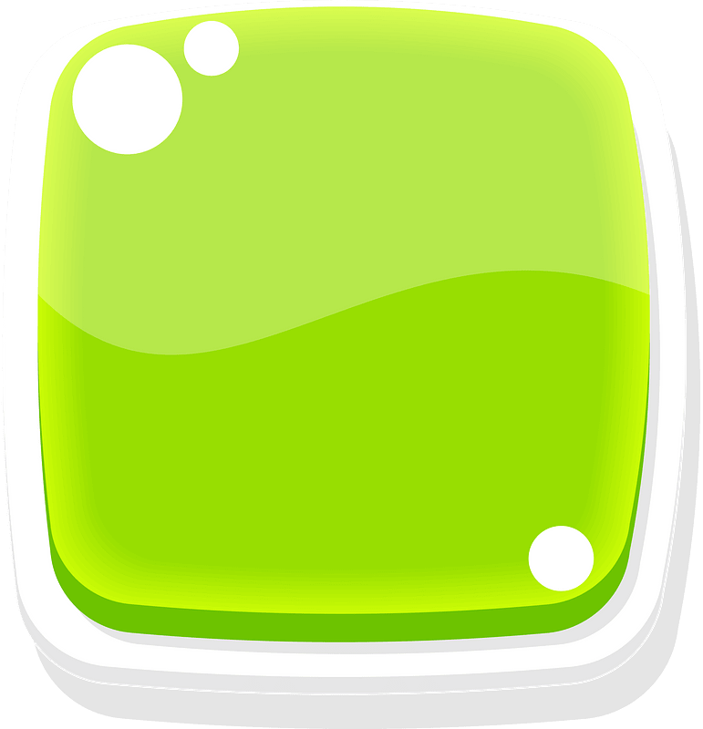 Rounded green blank button icon. Free download transparent .PNG | Creazilla