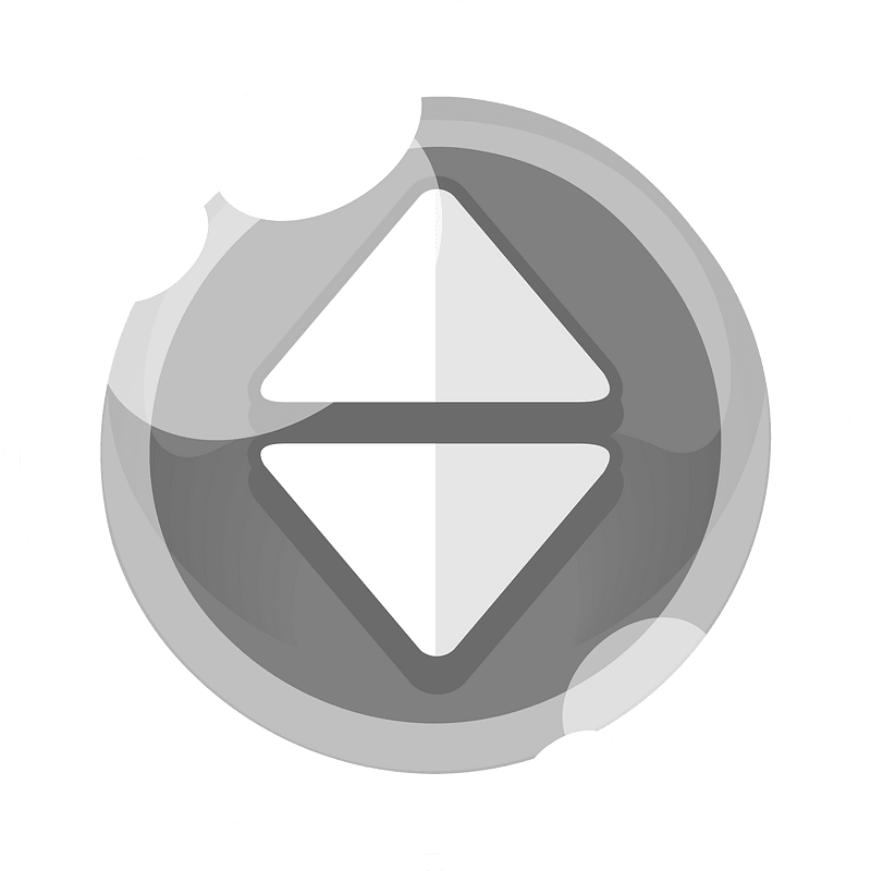 Round grey arrows button up down icon. Free download transparent .PNG ...