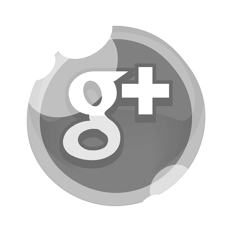 Round grey google button icon. Free download transparent .PNG | Creazilla
