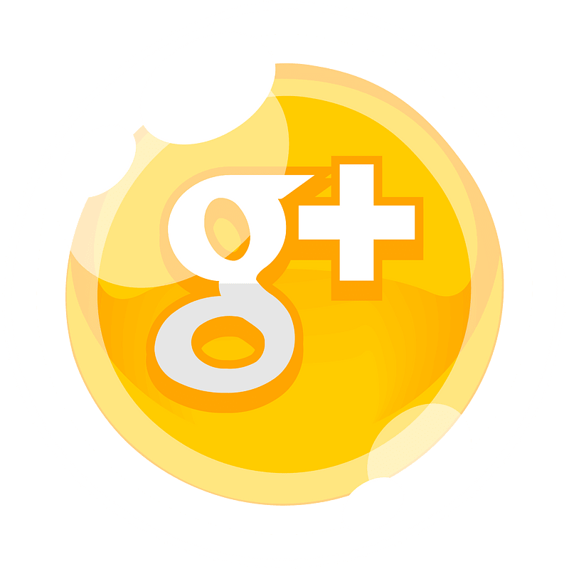 Round yellow google button icon. Free download transparent .PNG | Creazilla
