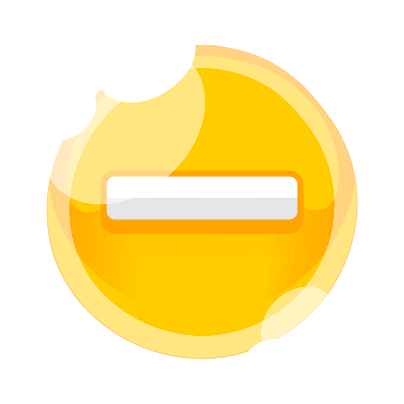 Round yellow minus button icon. Free download transparent .PNG | Creazilla