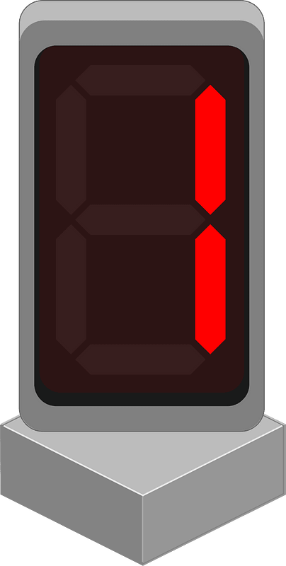 1 one digit icon. Free download transparent .PNG | Creazilla