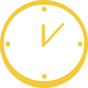 Yellow clocks icon. Free download transparent .PNG | Creazilla