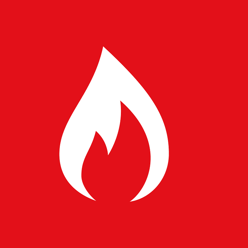 Red fire flame - Free vector icons on creazilla.com