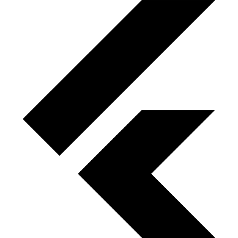 Flutter icon. Free download transparent .PNG | Creazilla