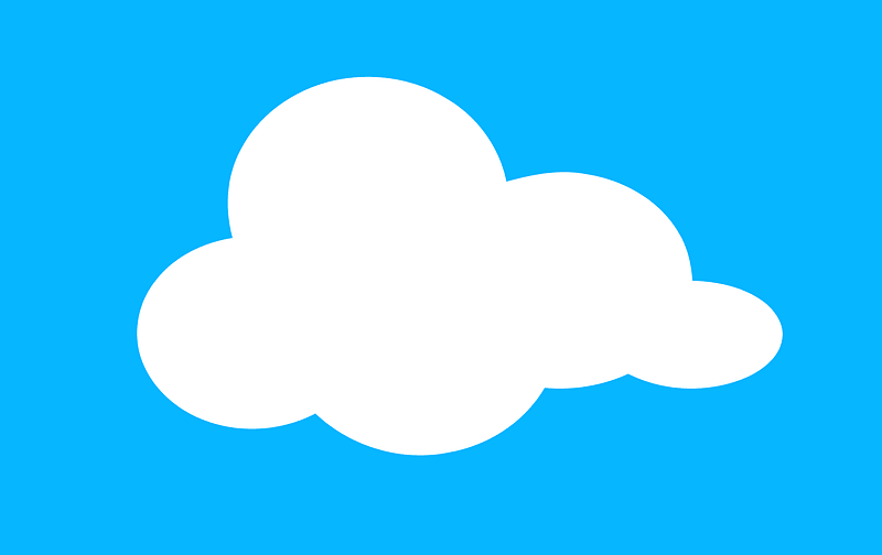 Cloud blue background - Free vector icons on creazilla.com