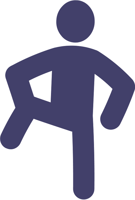 Right leg to chest exercises icon. Free download transparent .PNG ...