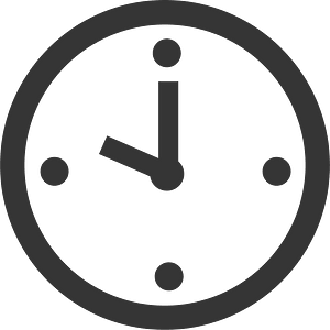 Clock black icon. Free download transparent .PNG | Creazilla