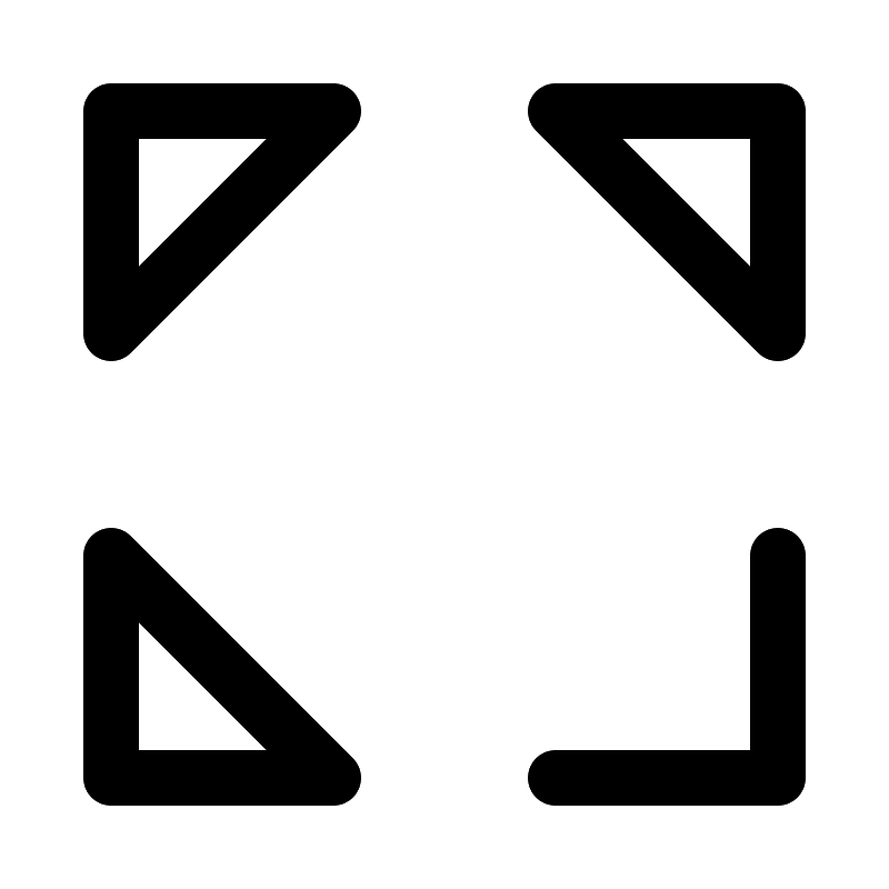 Fullscreen icon. Free download transparent .PNG | Creazilla