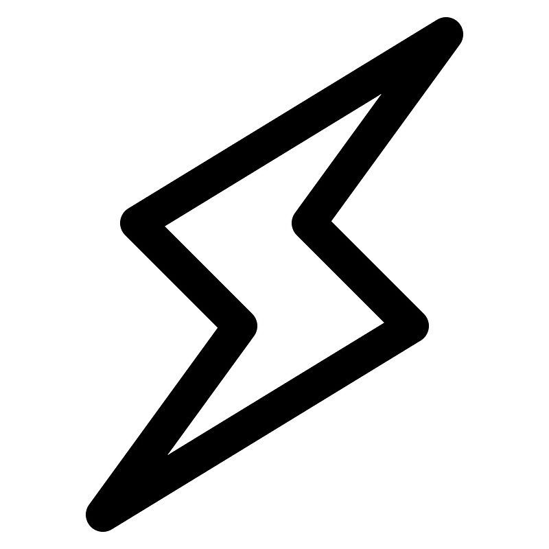 Lightning icon. Free download transparent .PNG | Creazilla