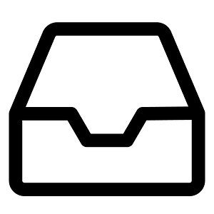 Inbox icon. Free download transparent .PNG | Creazilla