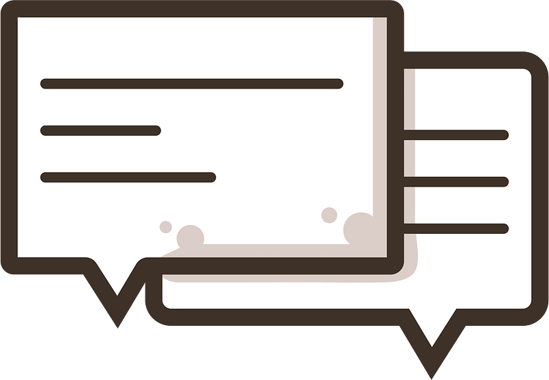 Message bubbles icon. Free download transparent .PNG | Creazilla