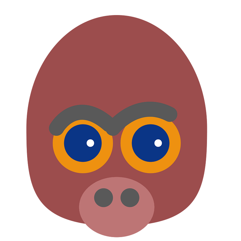 Orangutan icon. Free download transparent .PNG | Creazilla