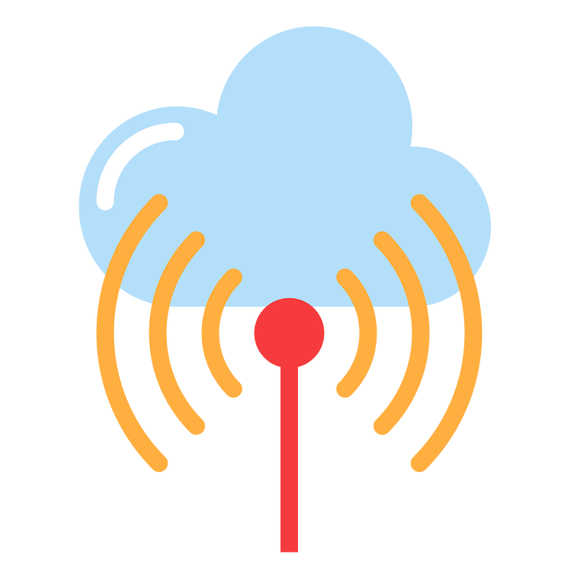 Cloud signal icon. Free download transparent .PNG | Creazilla