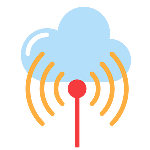 Cloud signal icon. Free download transparent .PNG | Creazilla