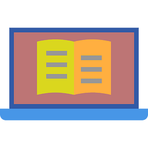 Laptop read icon. Free download transparent .PNG | Creazilla
