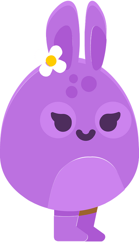 Purple rabbit icon. Free download transparent .PNG | Creazilla