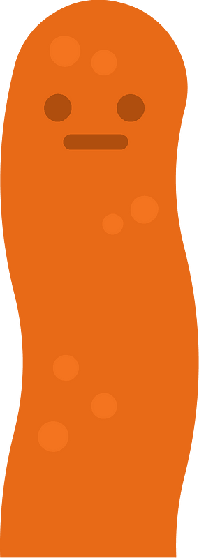 Red standing worm icon. Free download transparent .PNG | Creazilla