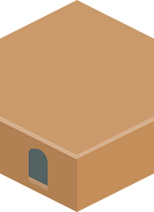 Brown hexagon base icon. Free download transparent .PNG | Creazilla