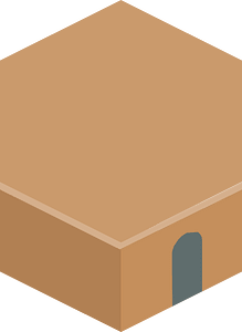 Brown hexagon base icon. Free download transparent .PNG | Creazilla
