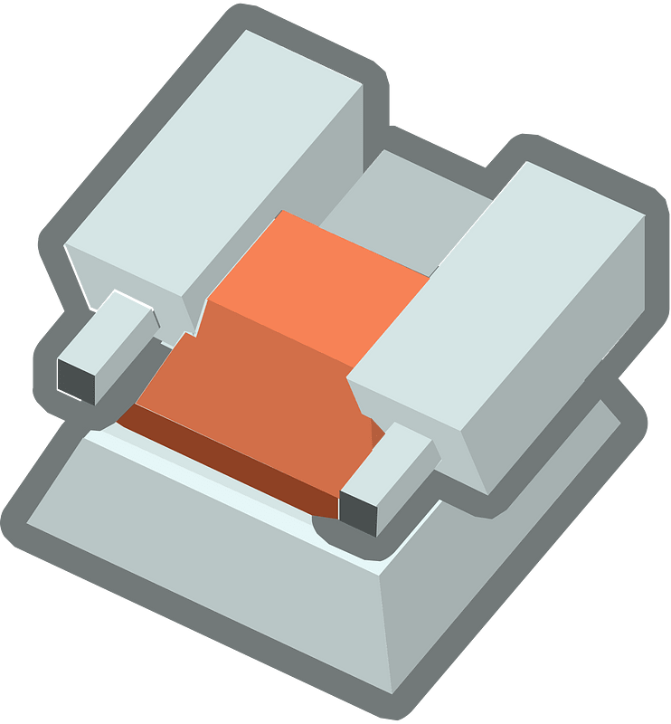 Red isometric building icon. Free download transparent .PNG | Creazilla