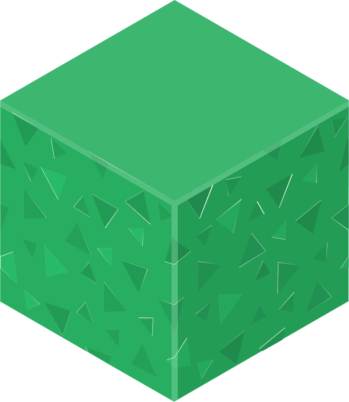 Green isometric cube icon. Free download transparent .PNG | Creazilla