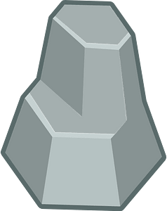 Isometric grey rock icon. Free download transparent .PNG | Creazilla