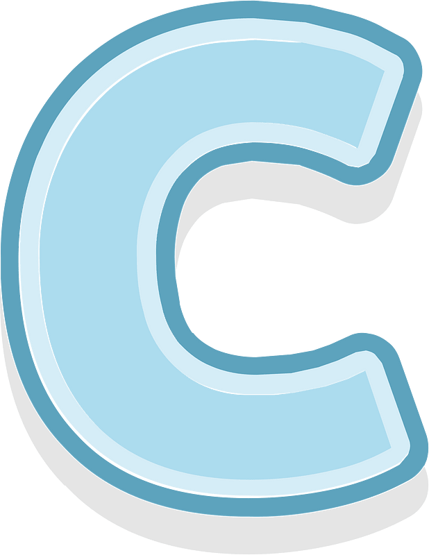 Blue letter c - Free vector icons on creazilla.com