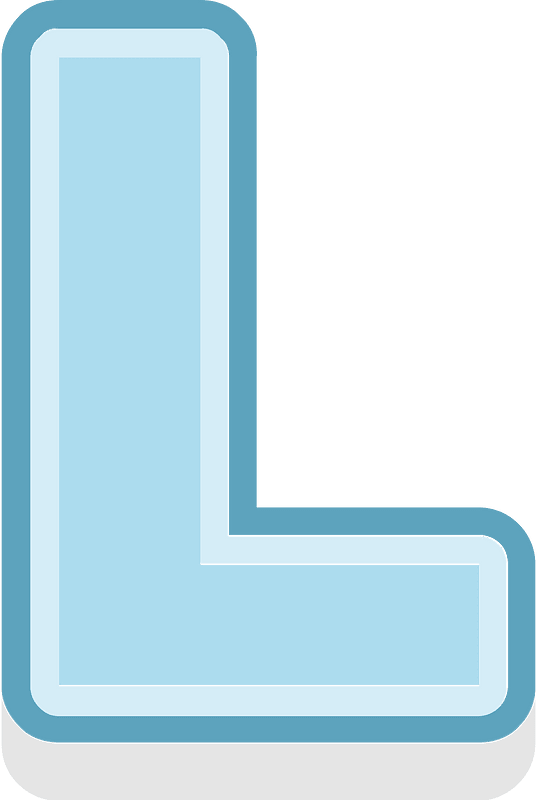 Blue letter l - Free vector icons on creazilla.com