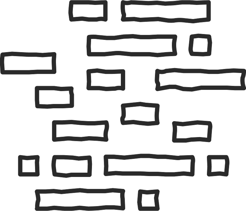 Mono line object 61 bricks icon. Free download transparent .PNG | Creazilla