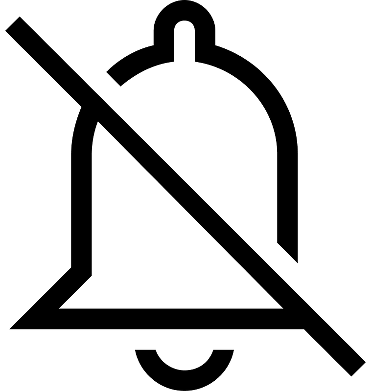 Bell-off - Free vector icons on creazilla.com