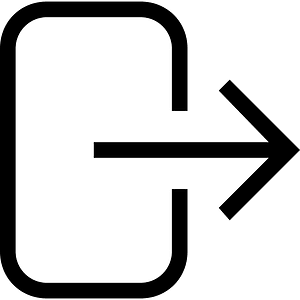 Logout icon. Free download transparent .PNG | Creazilla