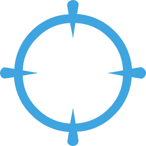 Aim 01 blue icon. Free download transparent .PNG | Creazilla